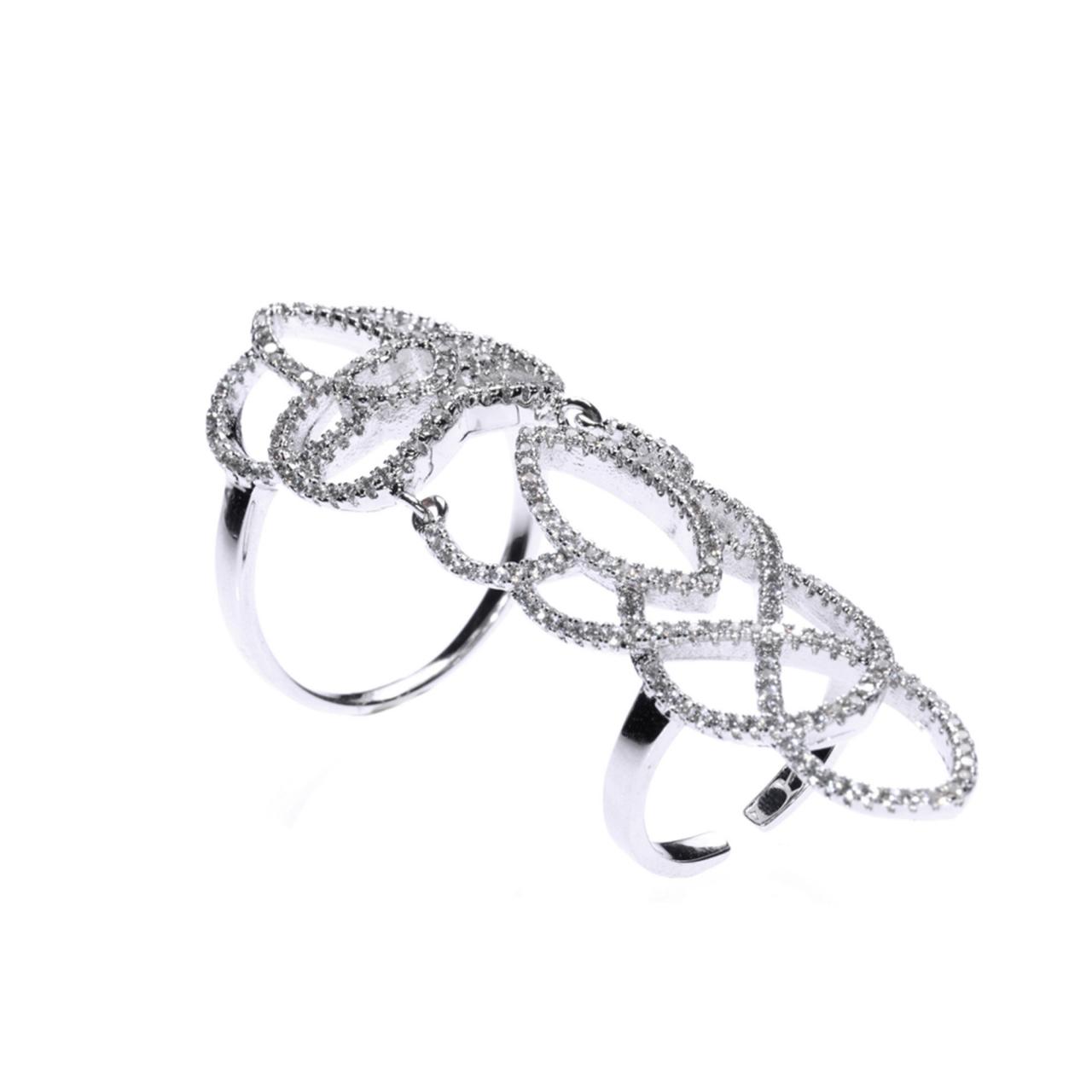 Full Finger Ring / Statement Ring / Silver Ring / Knuckle Ring / Finger ...